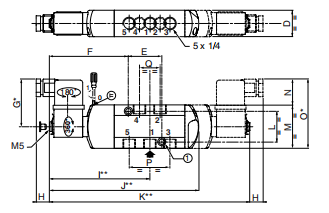 G551A017 EFG551A017MS ASCO 551 Series 1/4 Inch Aluminium Body Spool ...