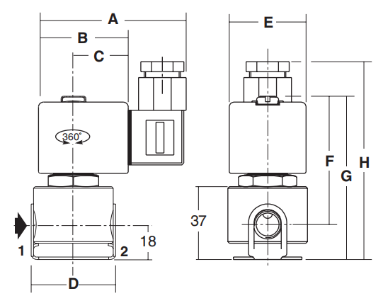SCB262C220V B262C220 ASCO 262 Series 1/4 Inch Stainless Steel Body ...